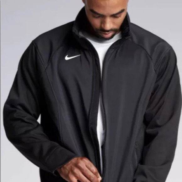 Nike | Jackets & Coats | Nike Mens Black Coaches Mock Full Zip Sphere ...